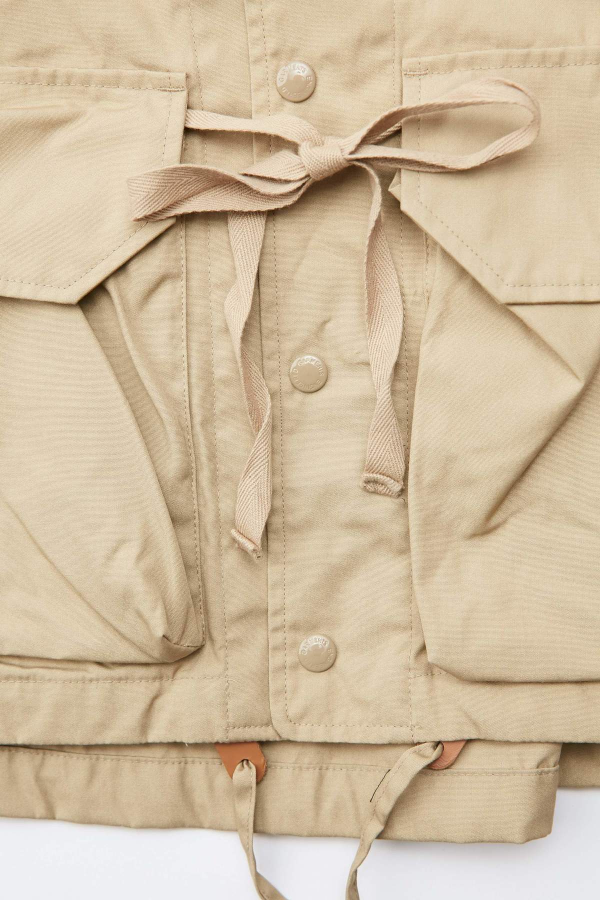 Engineered Garments PC Poplin Field Vest - Khaki | Garmentory