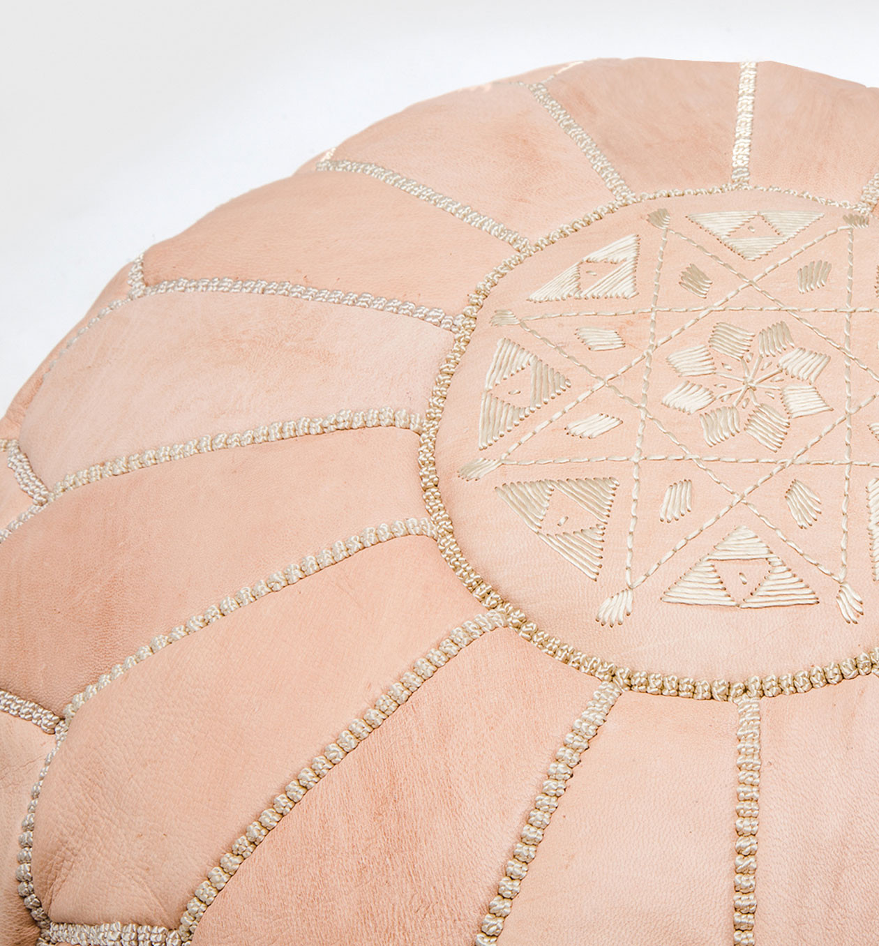 MindaHome Moroccan Embroidered Pouf | Garmentory
