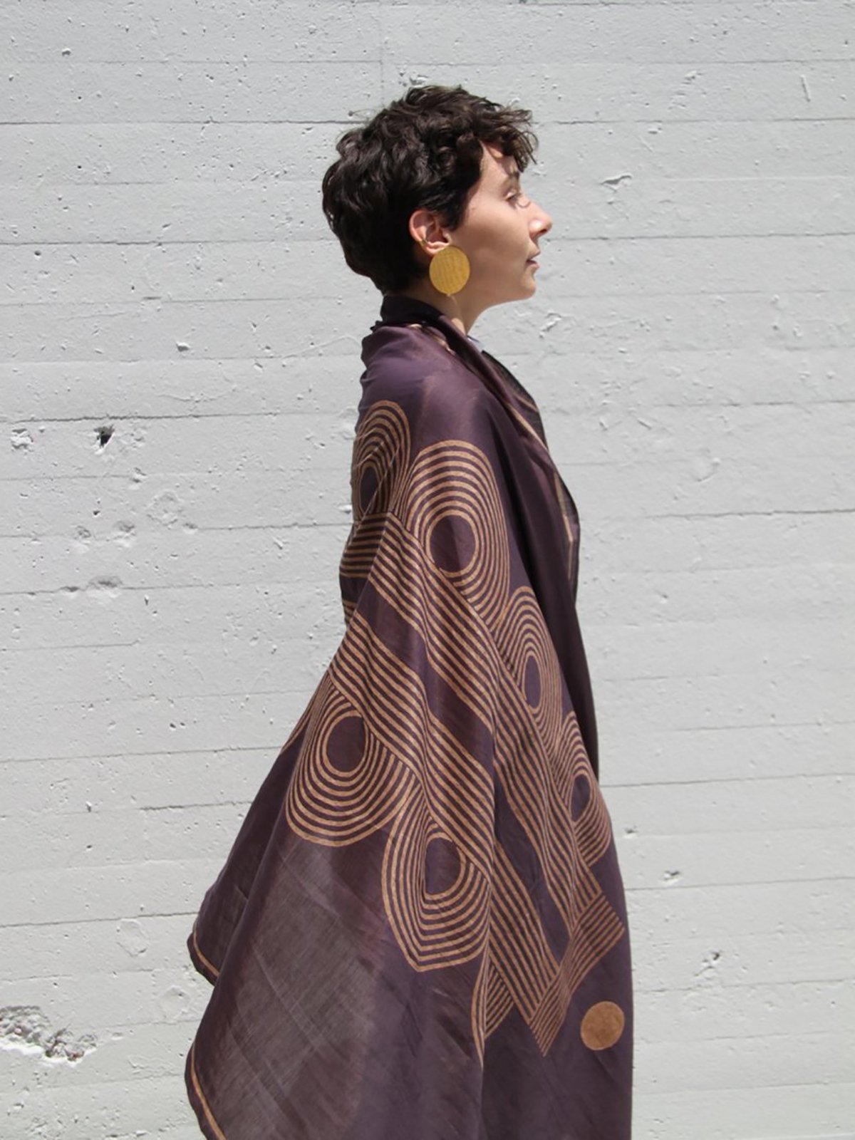 block shop poiret scarf - aubergine | Garmentory