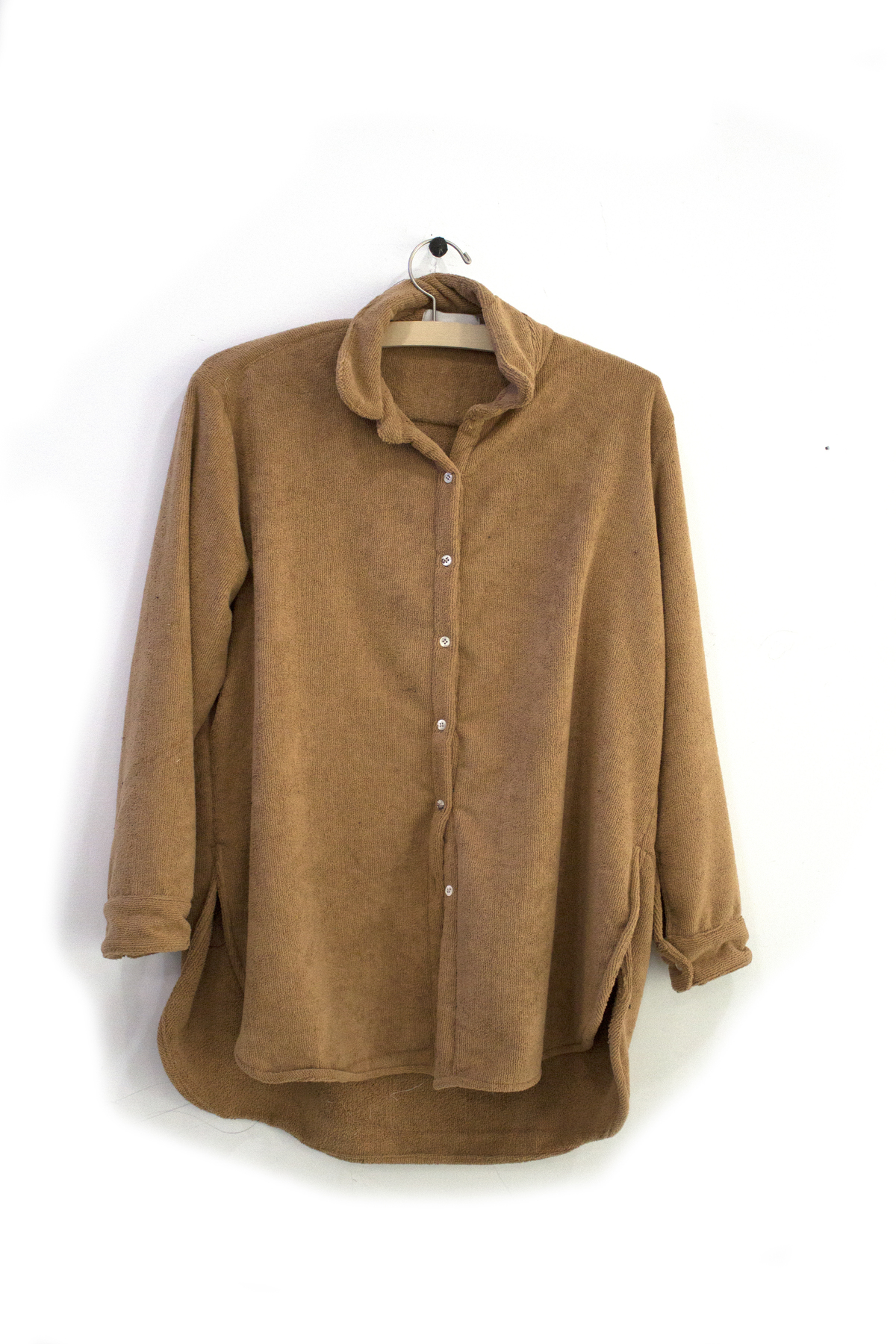 Priory Buttondown Terry Camel - Sample | Garmentory