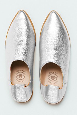 Vision Quest Babouche Sneakers - Silver | Garmentory