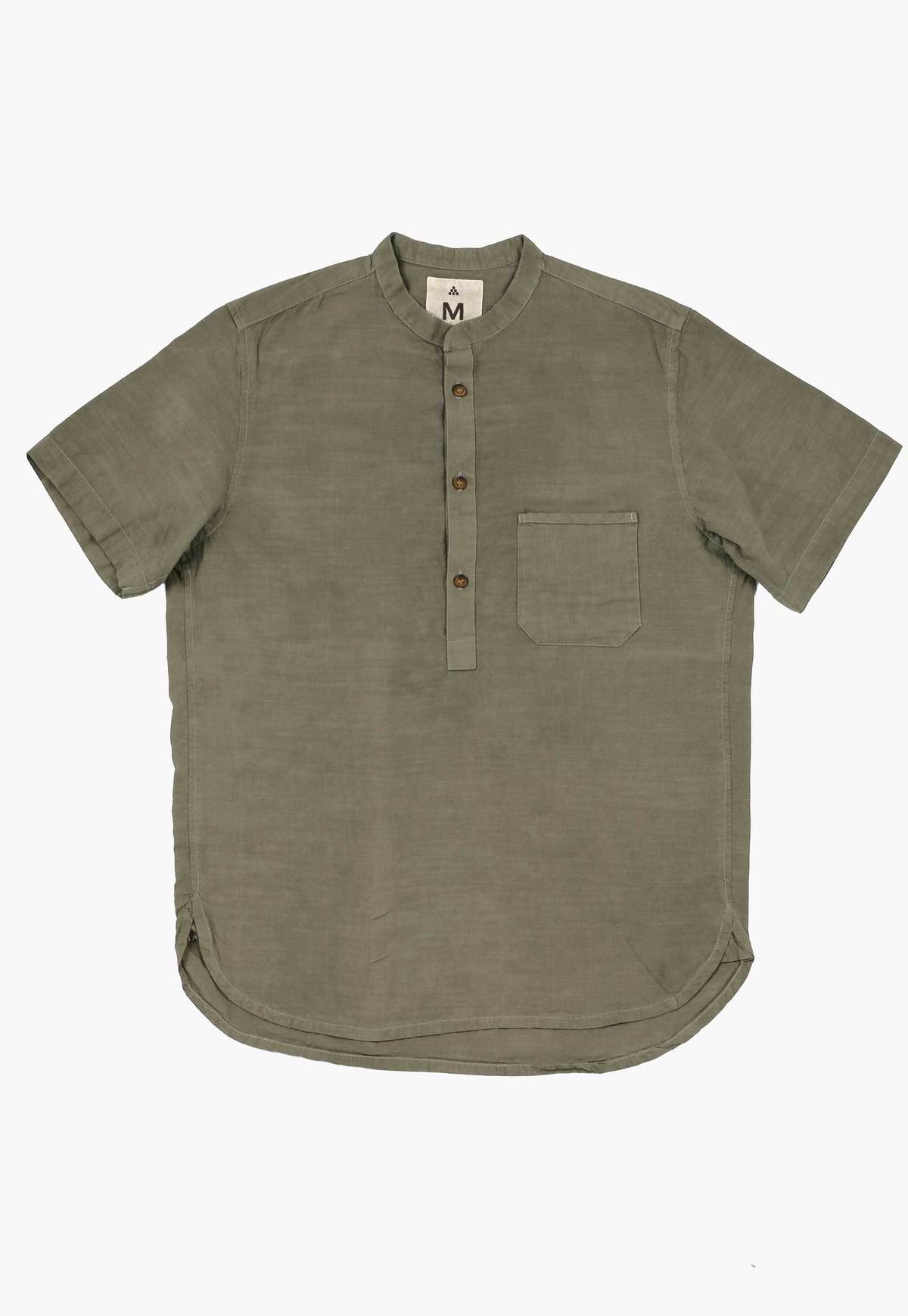 New Market Goods Buckthorn Popover Shirt - Green | Garmentory