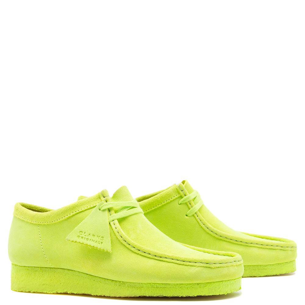 Clarks Originals Wallabee Suede Shoes - Lime | Garmentory