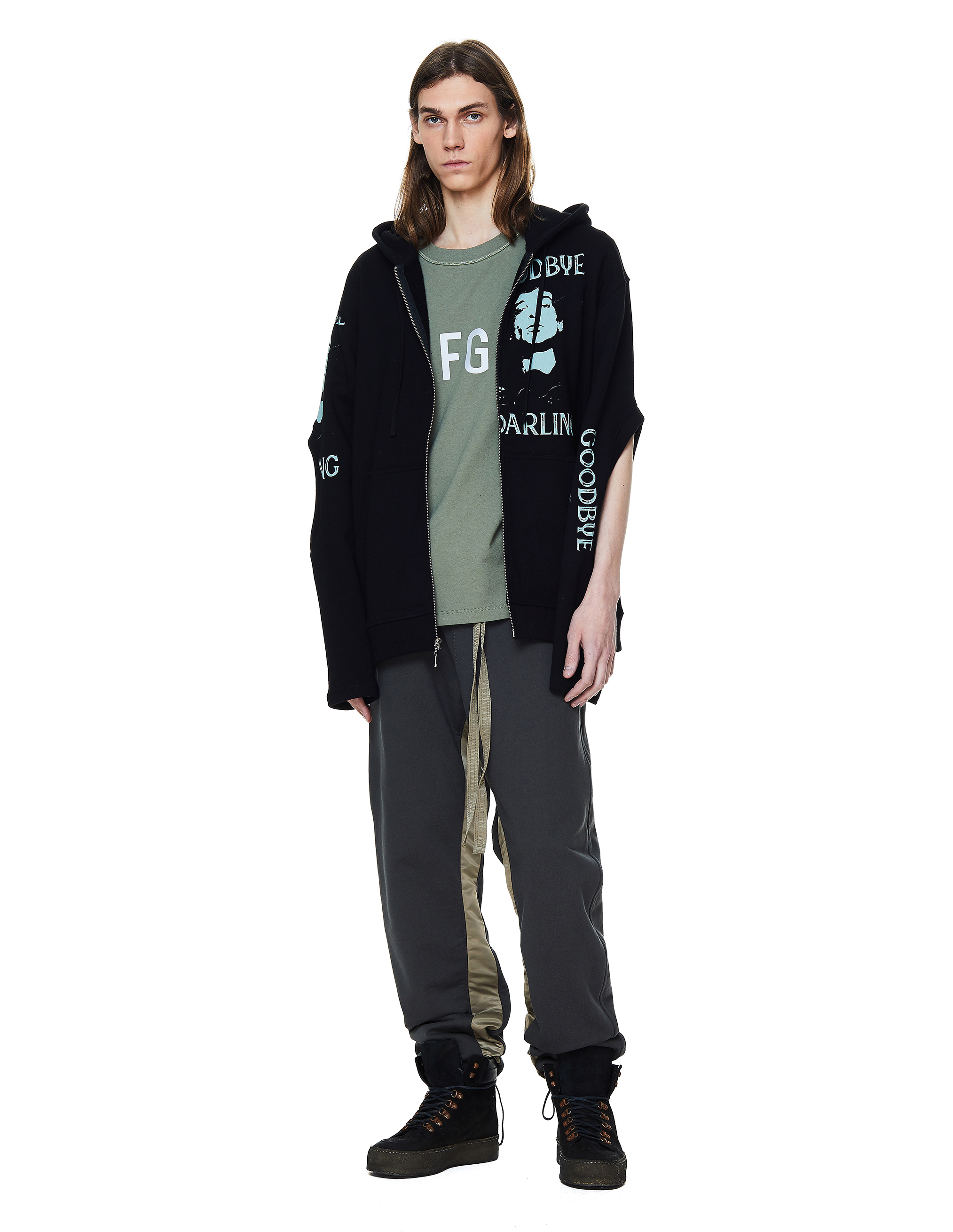 Fear of God Cotton Reflective FG T-Shirt - Green | Garmentory