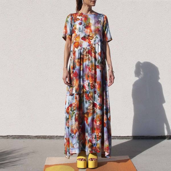 Collina Strada Ritual Dress - Sistine Tomato | Garmentory