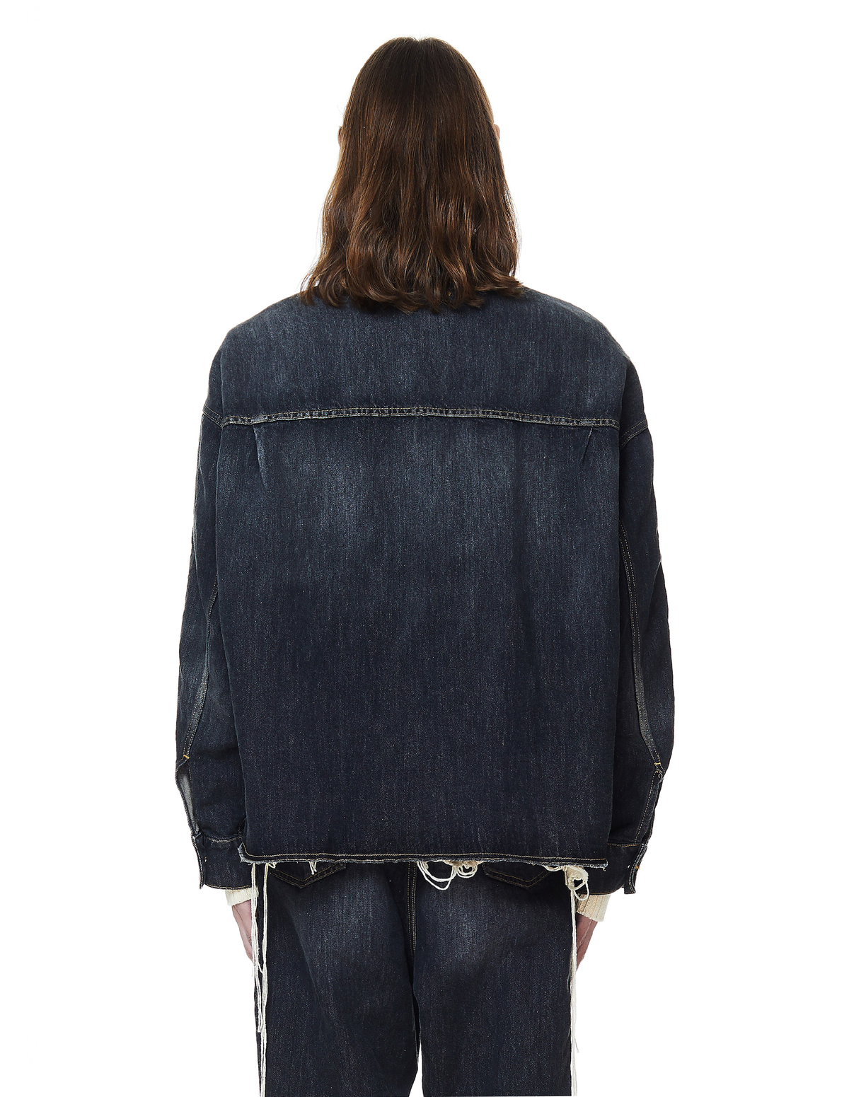 Doublet Embroidered Denim Jacket - Grey | Garmentory