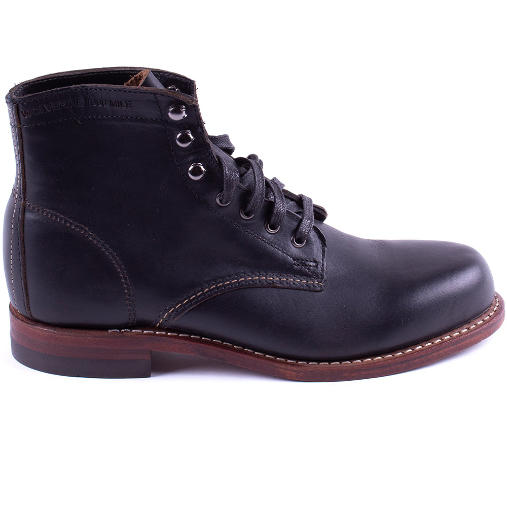 Wolverine 1000 Mile Leather Boot - Black | Garmentory