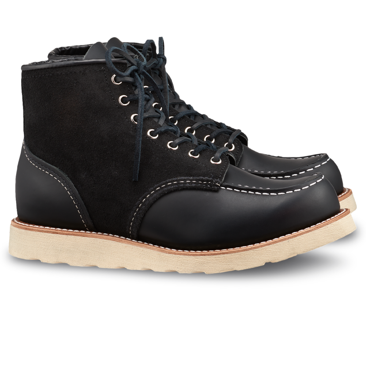 Red Wing Shoes 8818 6 Moc Toe Boot - Black | Garmentory