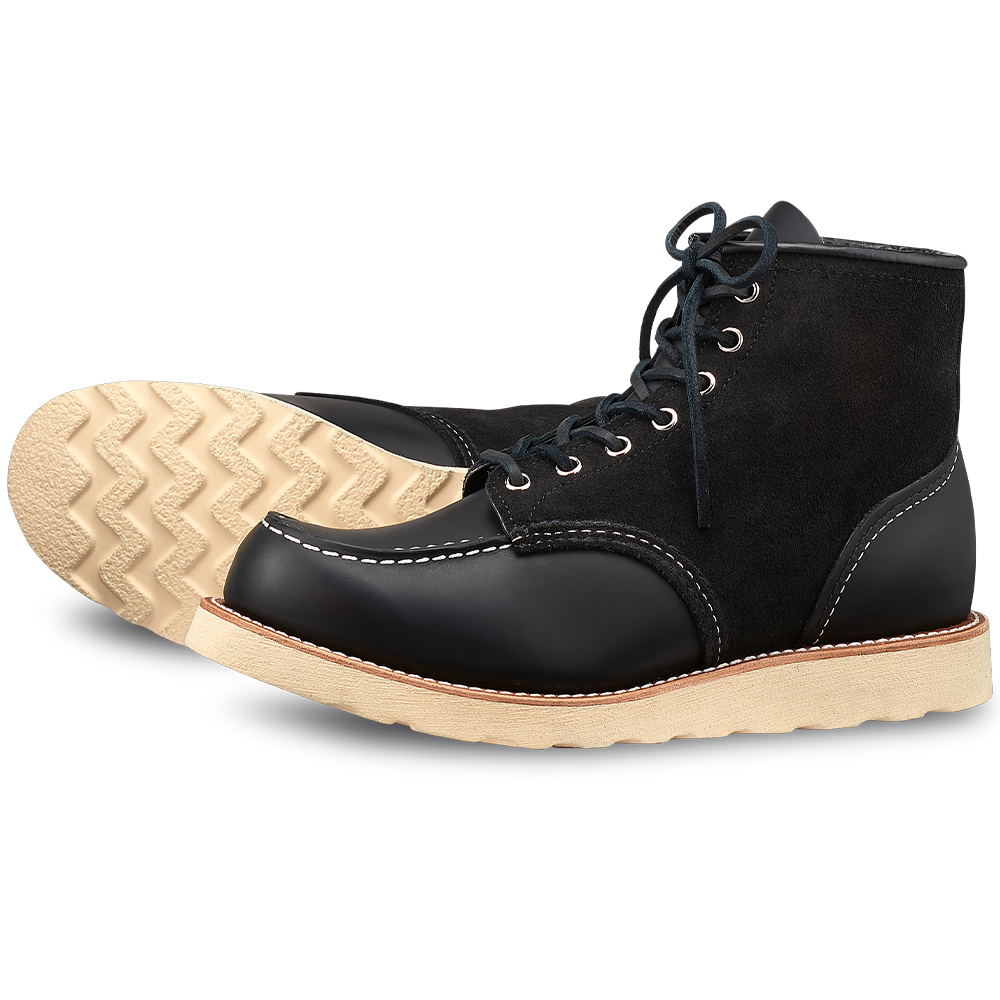 Red Wing Shoes 8818 6 Moc Toe Boot - Black | Garmentory