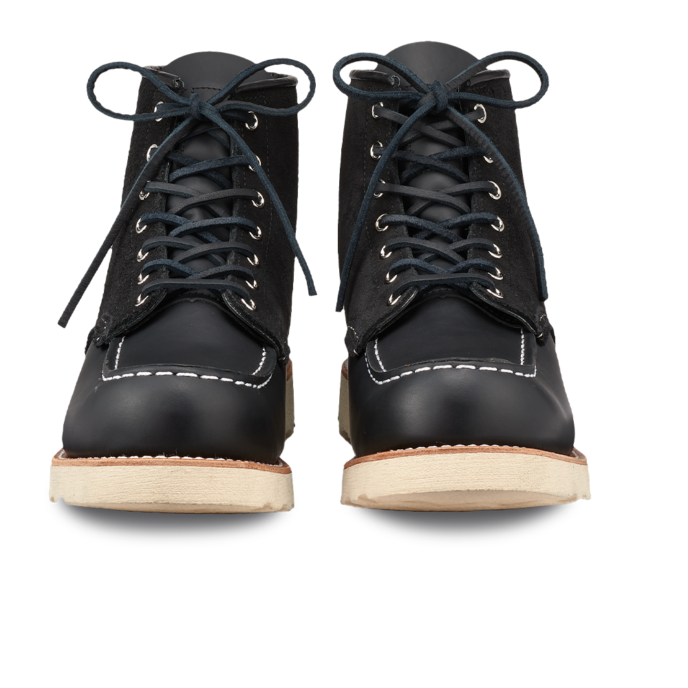 Red Wing Shoes 8818 6 Moc Toe Boot - Black | Garmentory