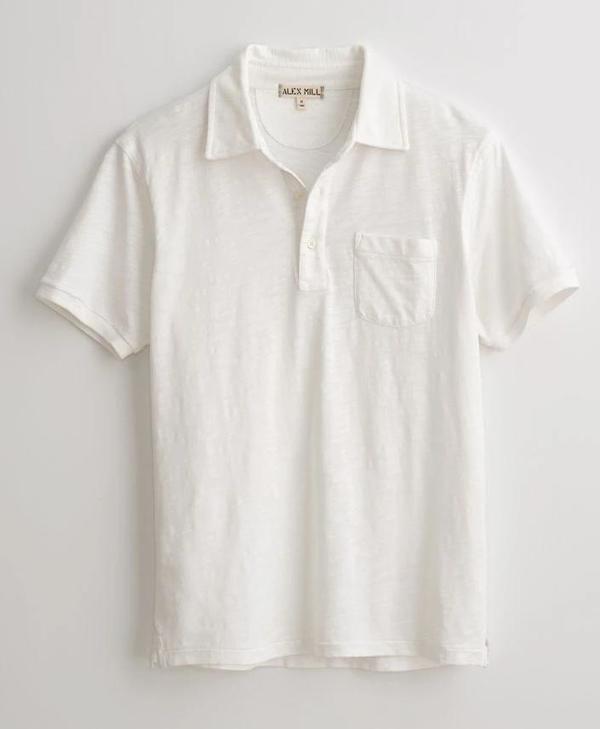 Alex Mill Rugby Polo - White | Garmentory