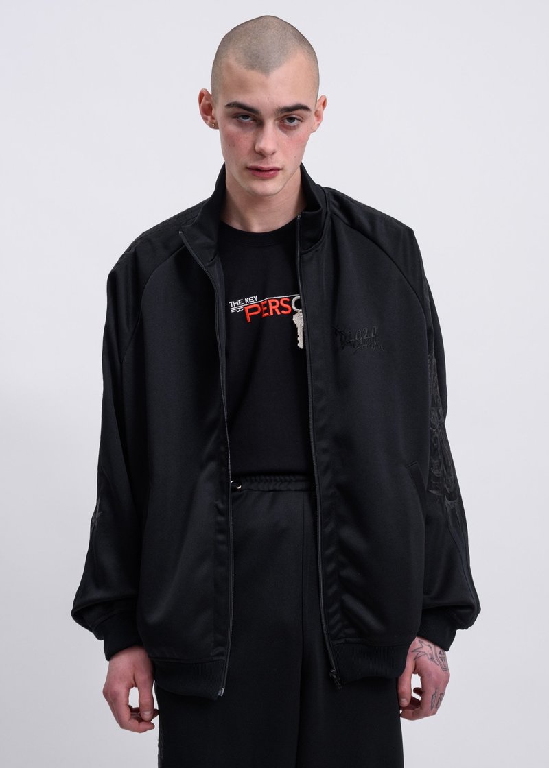 Doublet Chaos Embroidery Track Jacket - Black | Garmentory