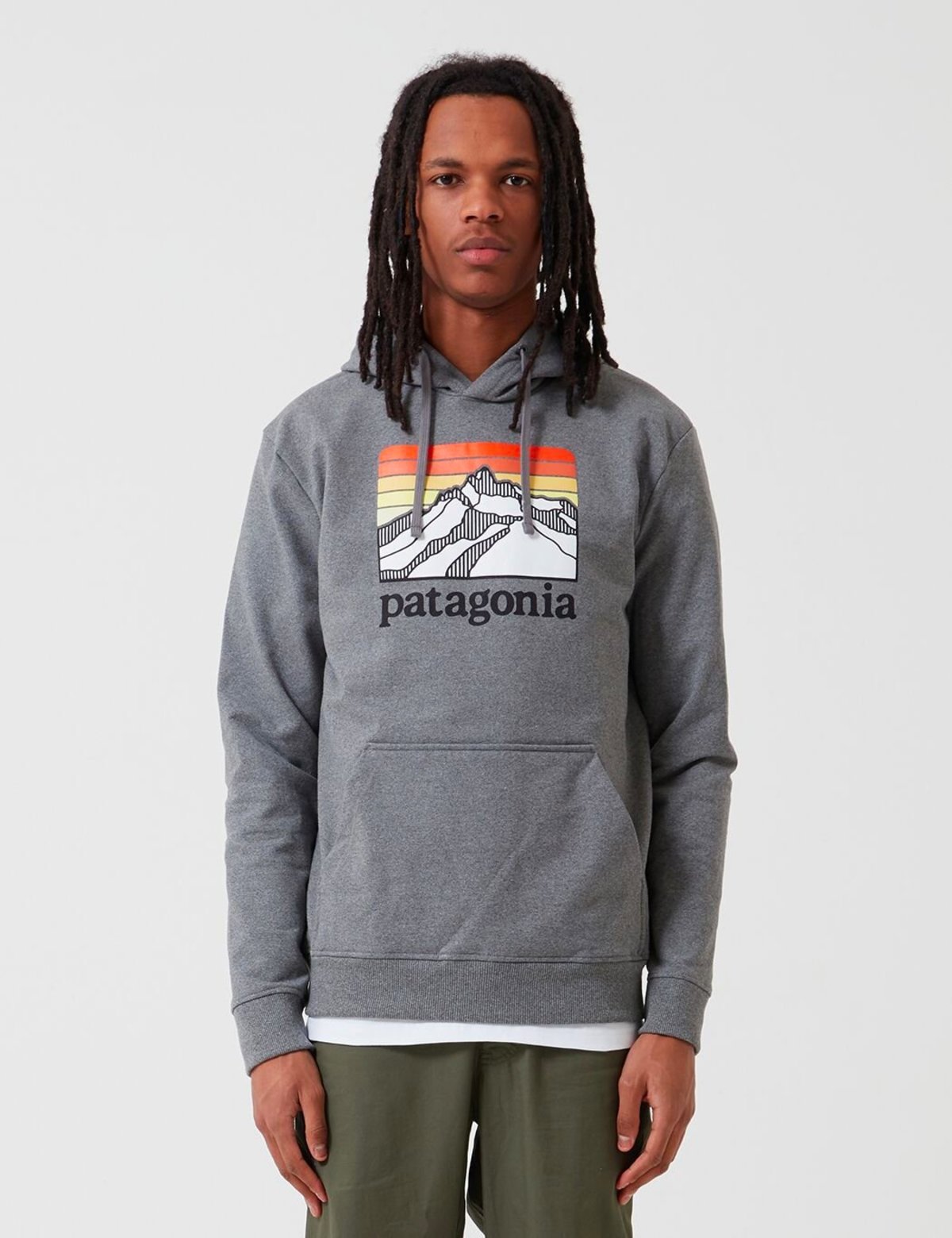 Patagonia Line Logo Ridge Uprisal Hoody - Gravel Heather | Garmentory