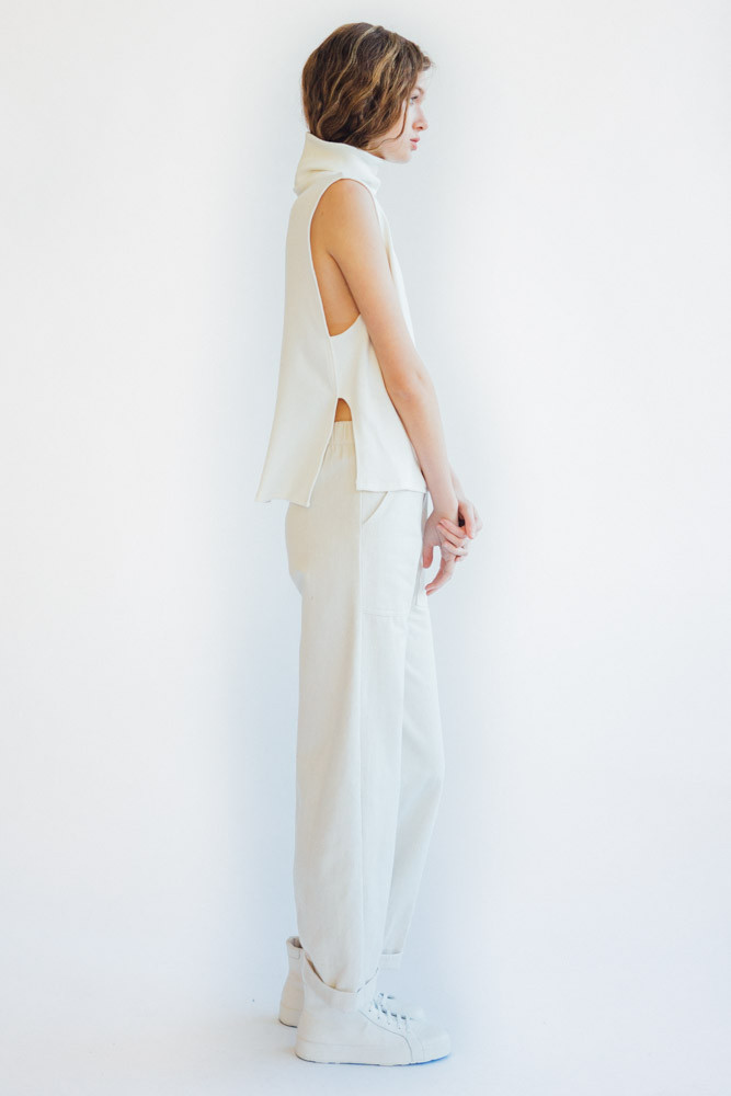 REIFhaus Aros Sweater in Black Rib Knit | Garmentory