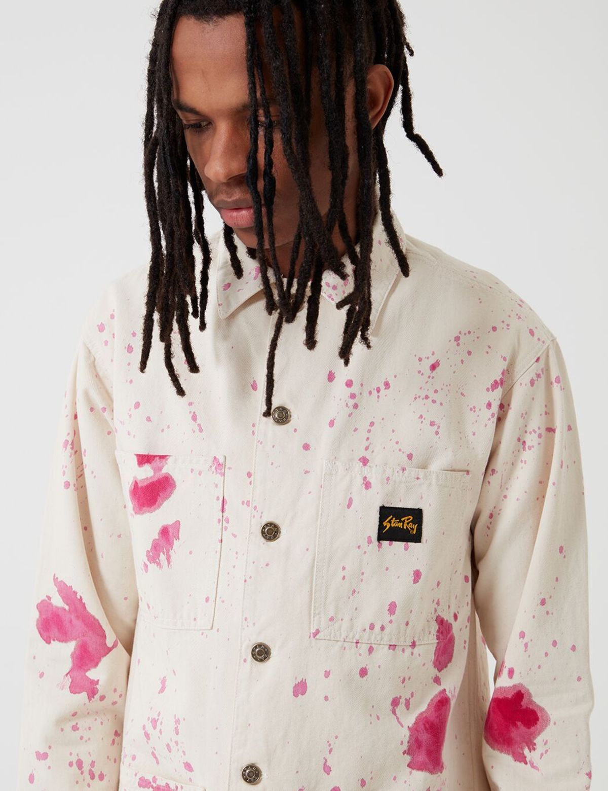 Stan Ray Shop Jacket (Paint Splatter) - Natural | Garmentory