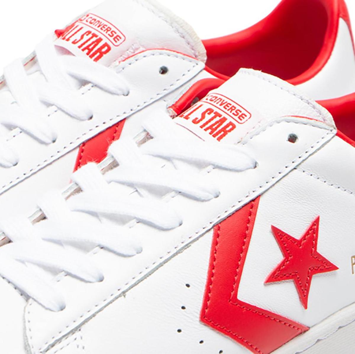 Converse Pro Leather Ox OG Sneakers - White/University Red | Garmentory