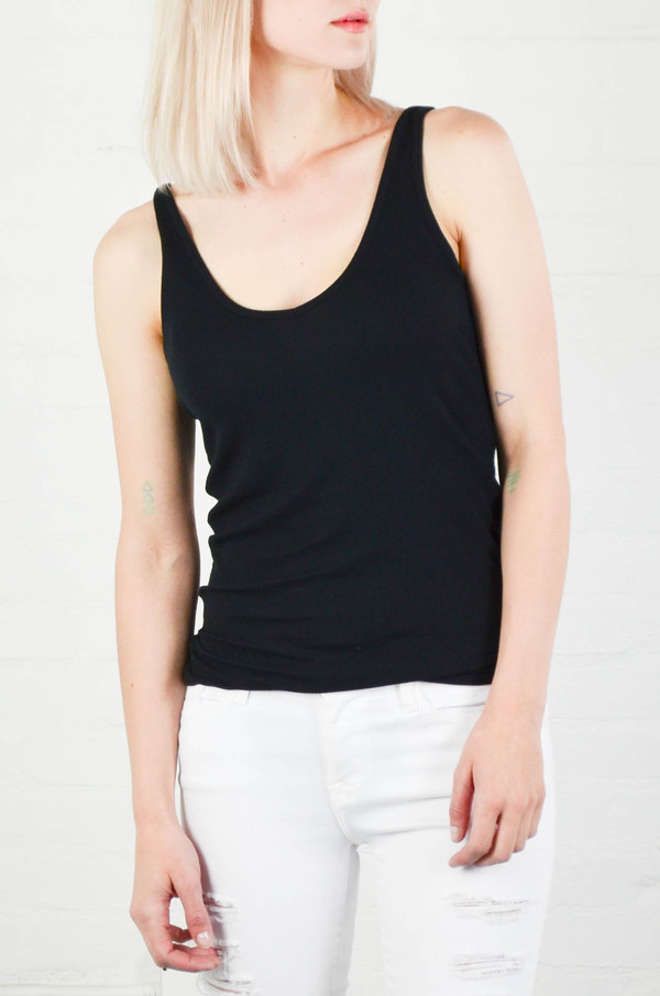 ATM Anthony Thomas Melillo ATM Black Wrestler Tank | Garmentory
