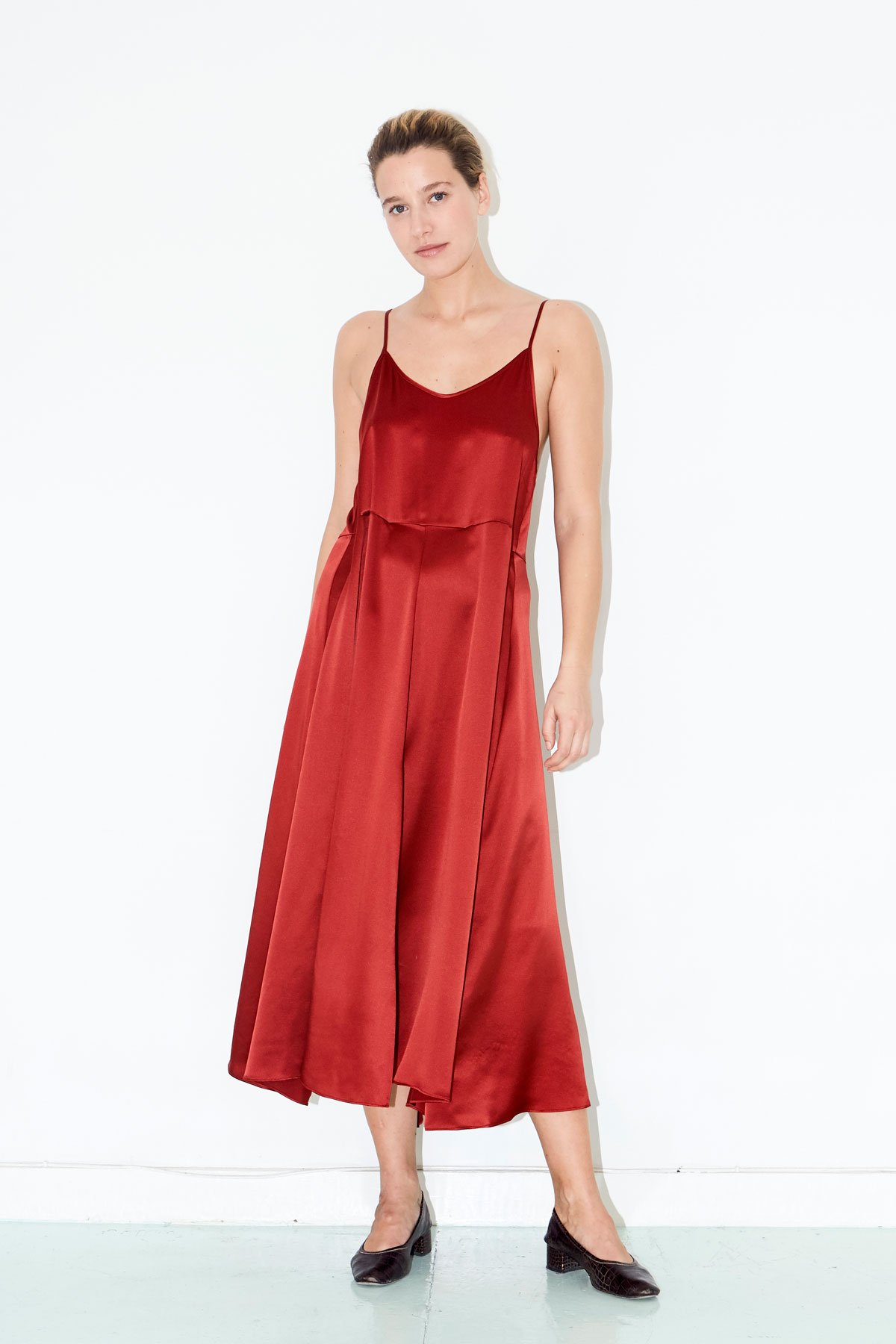 Datura Slip Dress - Ruby Red | Garmentory
