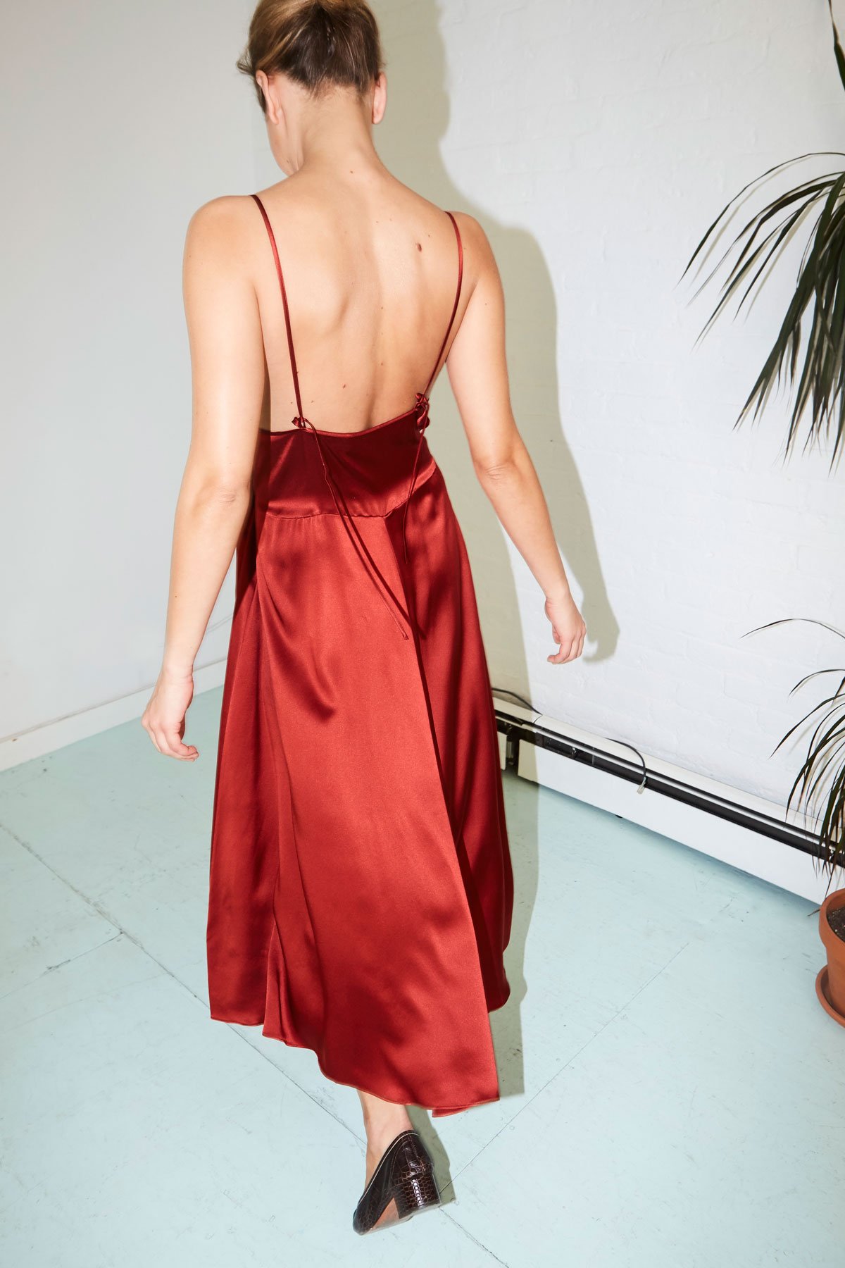 Datura Slip Dress - Ruby Red | Garmentory
