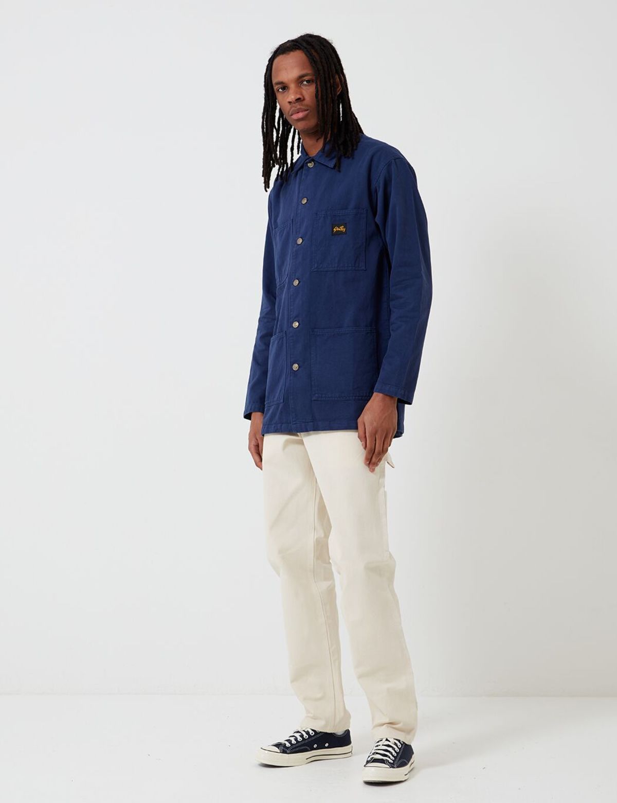 Stan Ray Shop Jacket (Overdyed) - Navy Blue | Garmentory