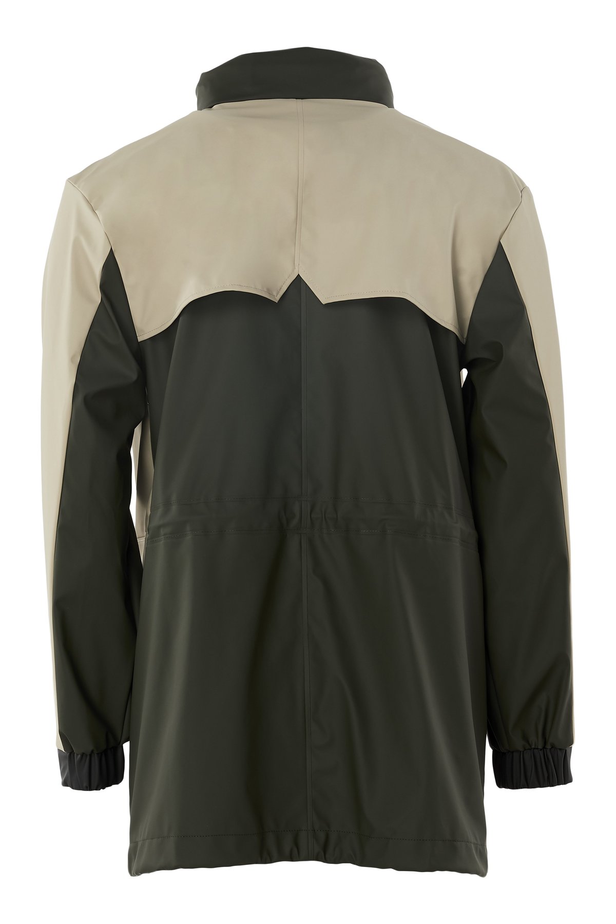 Rains Colour Block Tracksuit Jacket - Green/Beige | Garmentory