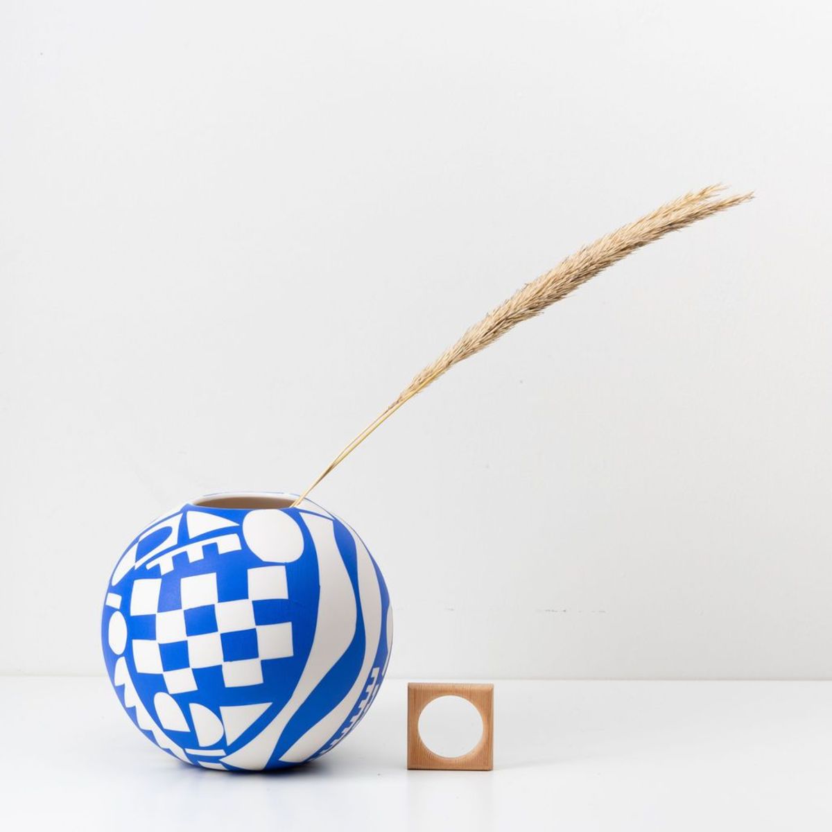 The Granite Collage Vases - Cobalt Blue | Garmentory