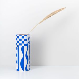 The Granite Collage Vases - Cobalt Blue | Garmentory