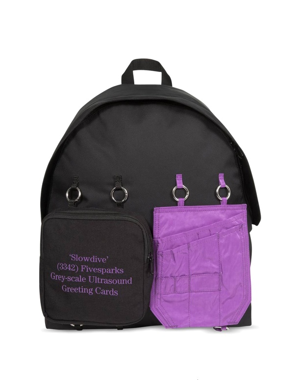 Raf Simons Transformer Backpack - Black/Violet | Garmentory