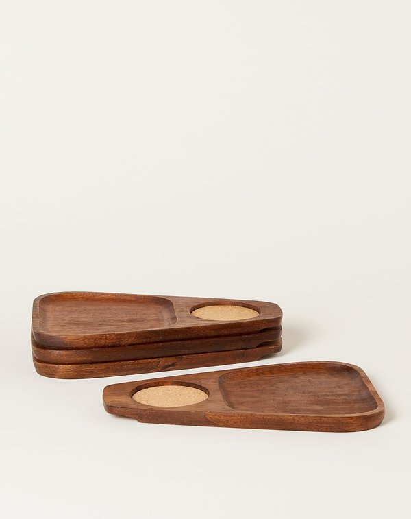 Set of Four Mid Century Modern Cocktail Trays | Garmentory