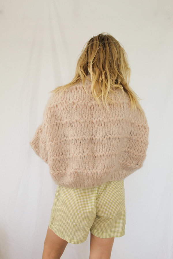 Frisson Knits Becca Cardigan - Buff | Garmentory