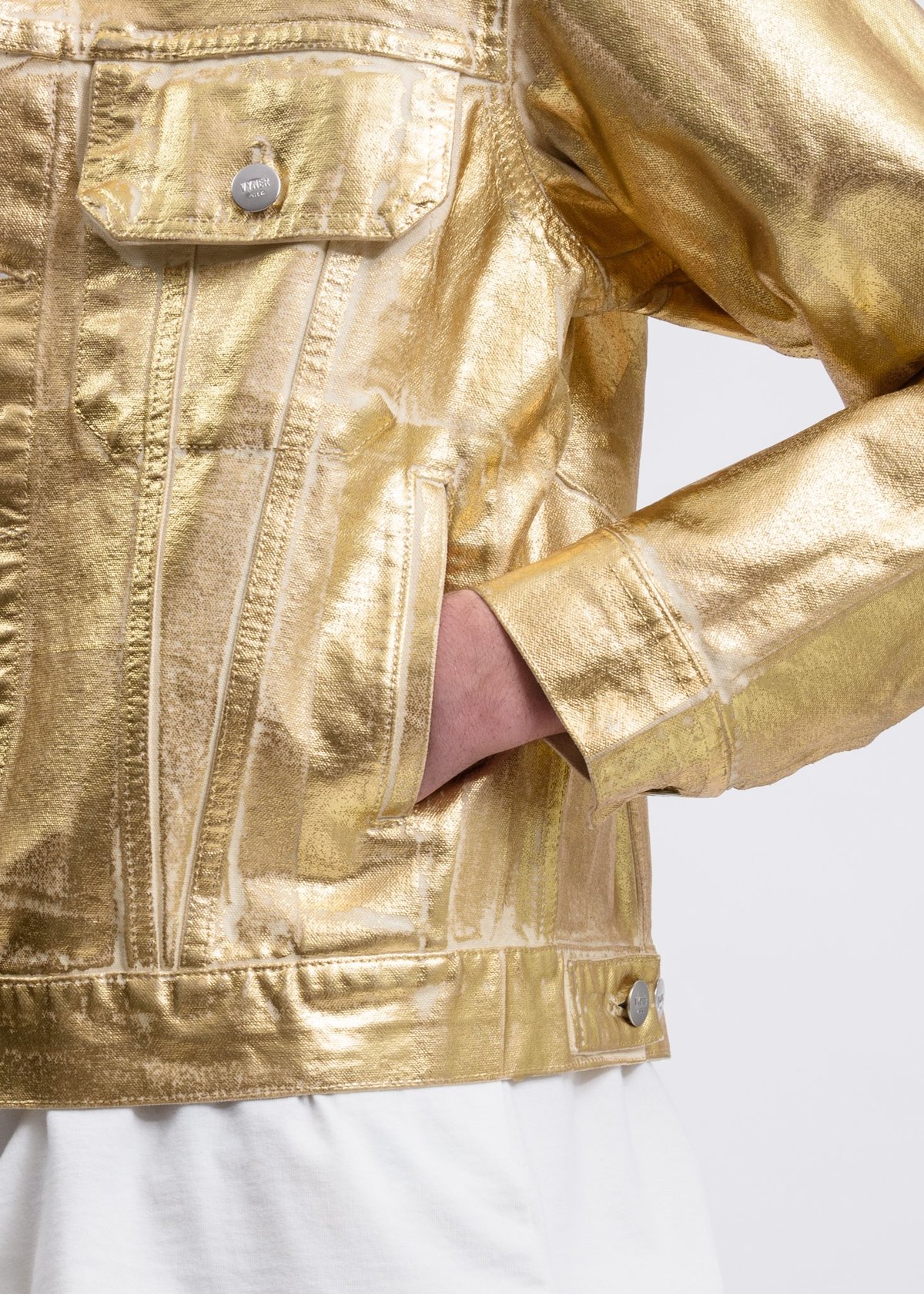 Vyner Articles Trucker Jacket - Gold | Garmentory