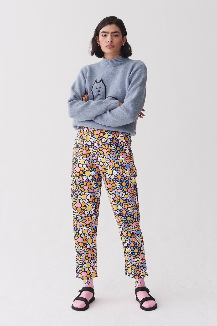 Lazy Oaf All The Flowers Peggy Pants | Garmentory