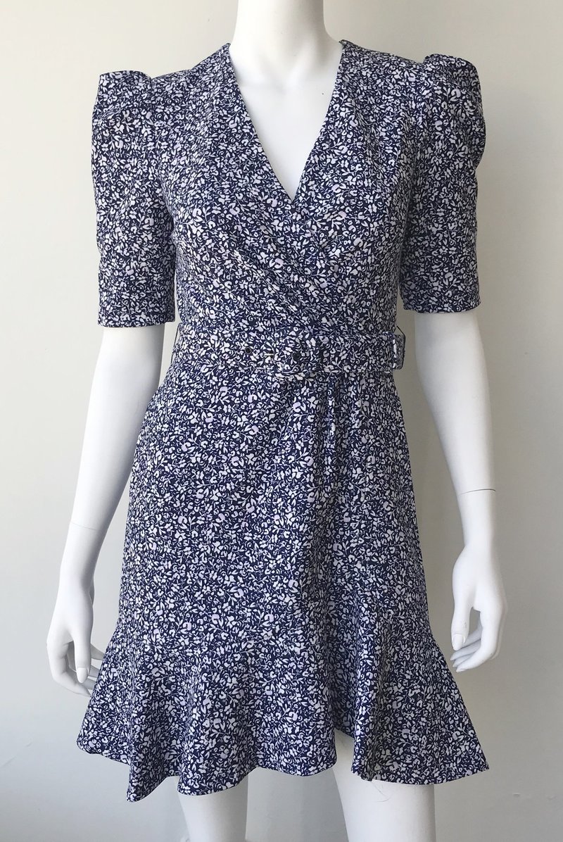 Jonathan Simkhai Evelyn Floral Crepe Dress - Midnight | Garmentory