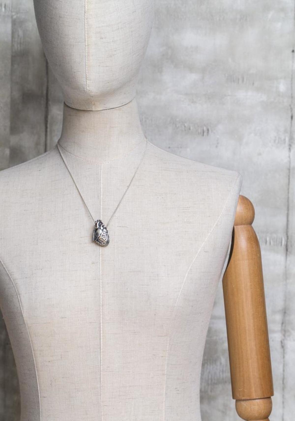Peggy Skemp Sterling Silver Anatomical Heart Locket | Garmentory