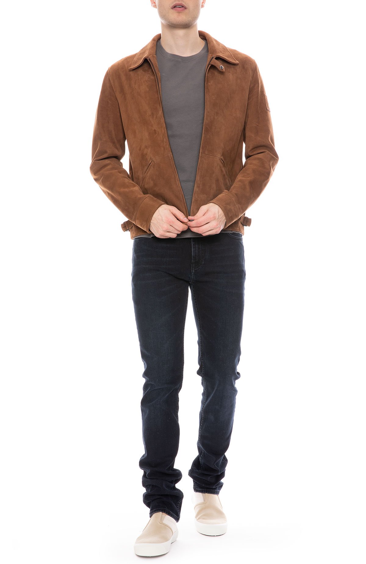 Belstaff Cooper Suede Jacket - LIGHT BROWN | Garmentory