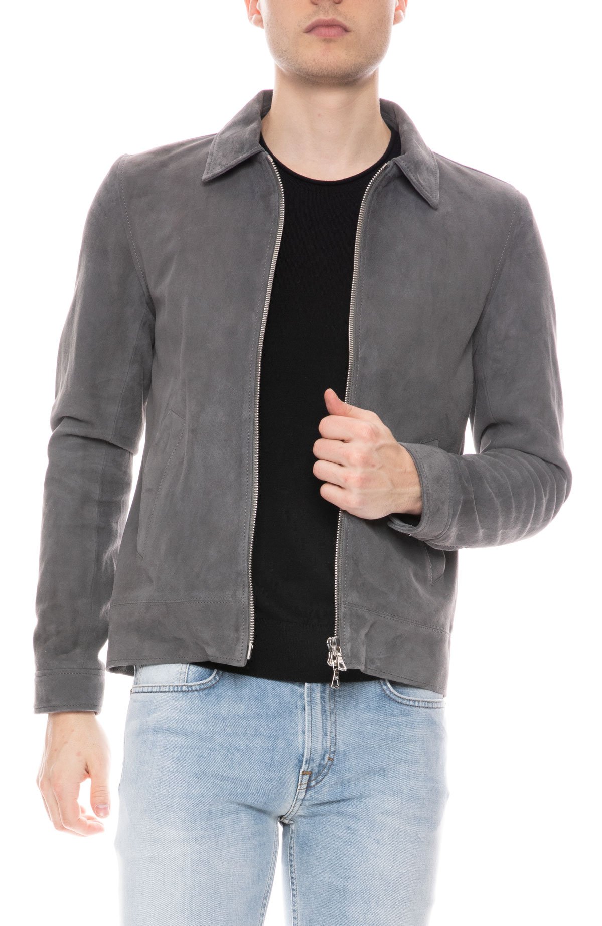 Officine Generale Rodney jacket - MID GREY | Garmentory