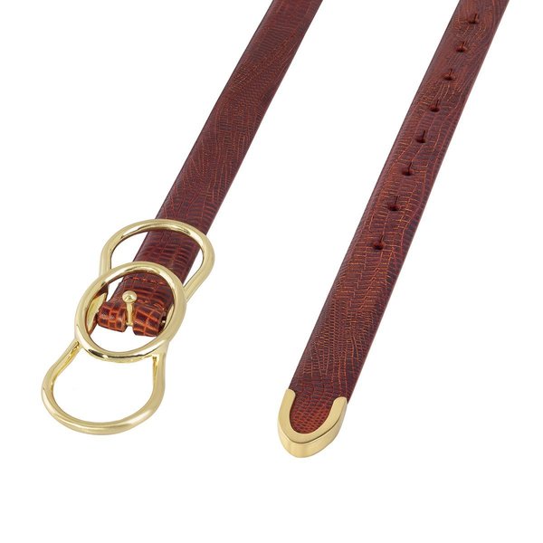 Sancia Sora Belt - Antique Tan Lizard | Garmentory