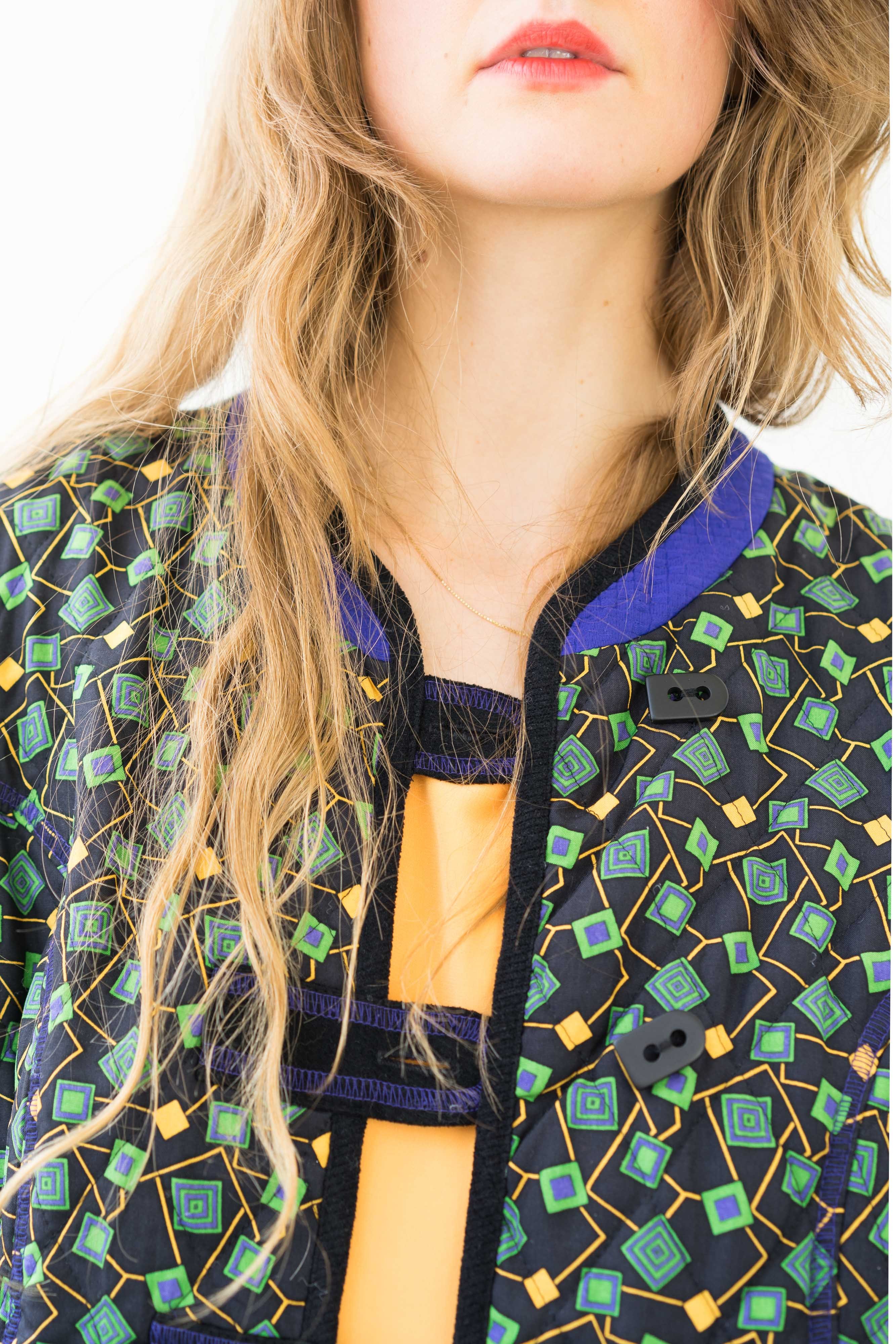 vintage Backtalk PDX Silk Patterned Jacket | Garmentory