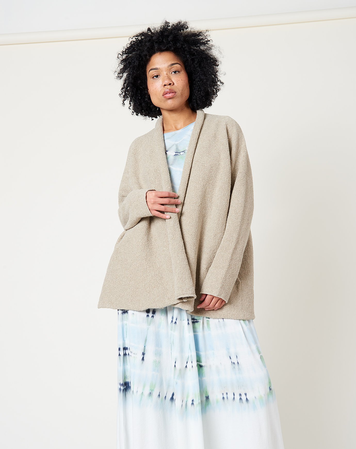Lauren Manoogian Short Uzbek Cardigan - Pumice | Garmentory
