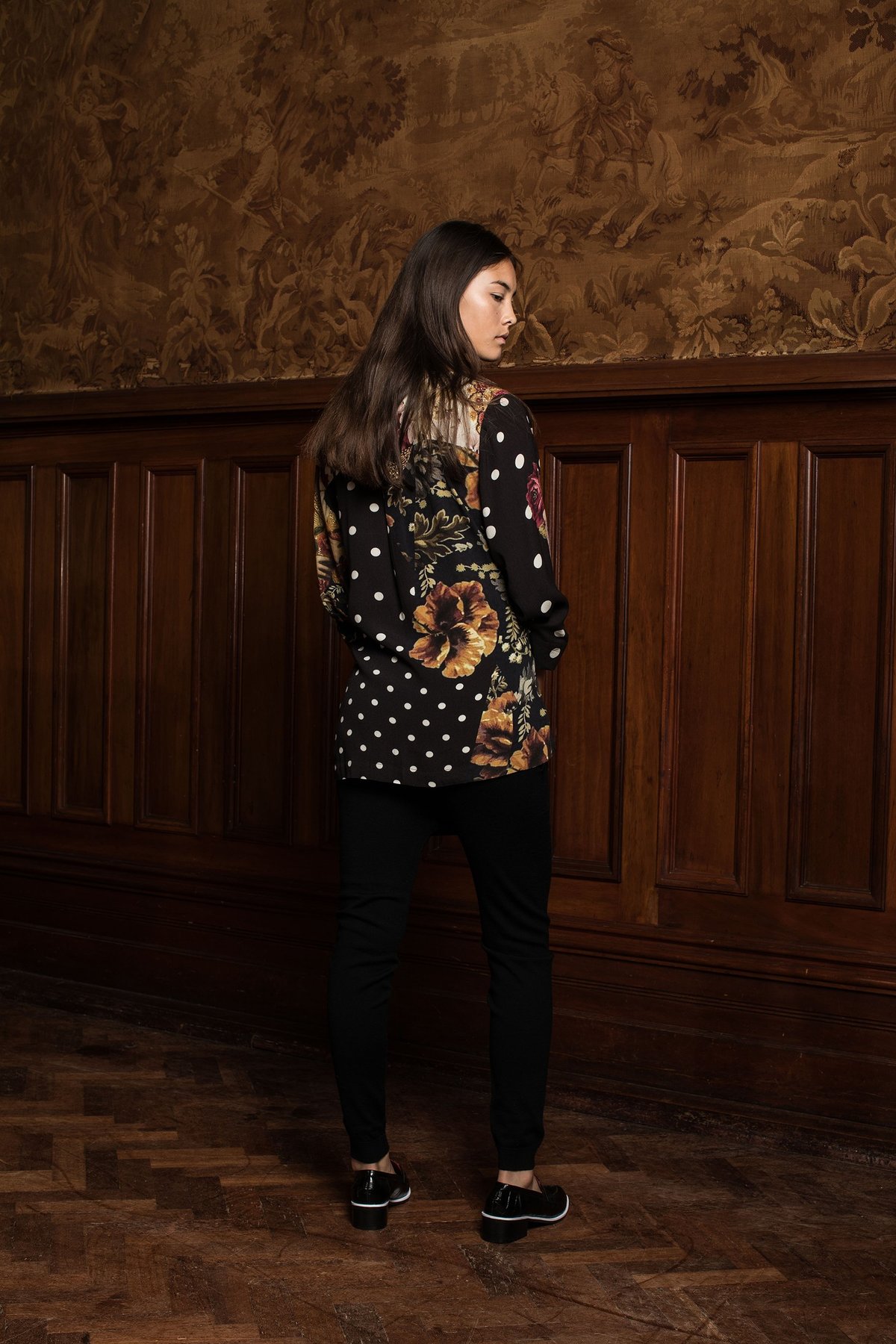 SALASAI POETIC WRAP TOP - MADONNA PRINT | Garmentory