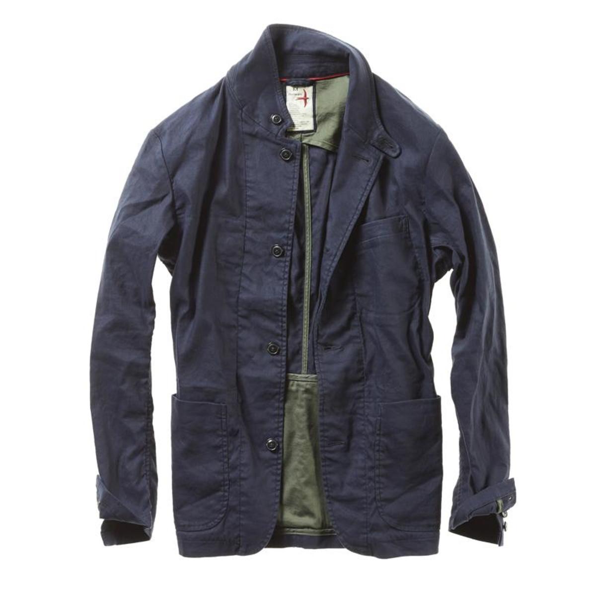JacksonandJames Relwen Linen Field Blazer - Navy | Garmentory
