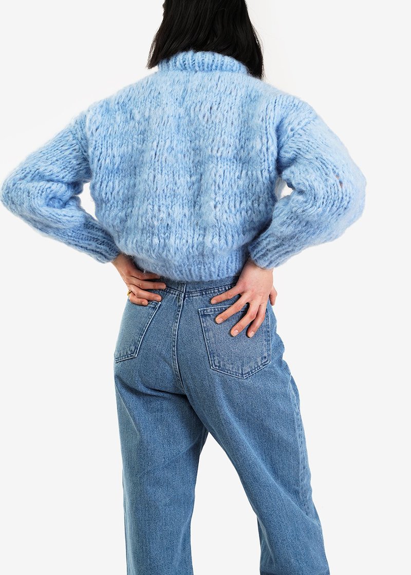 Frisson Knits Isabella Sweater - Sky Blue | Garmentory