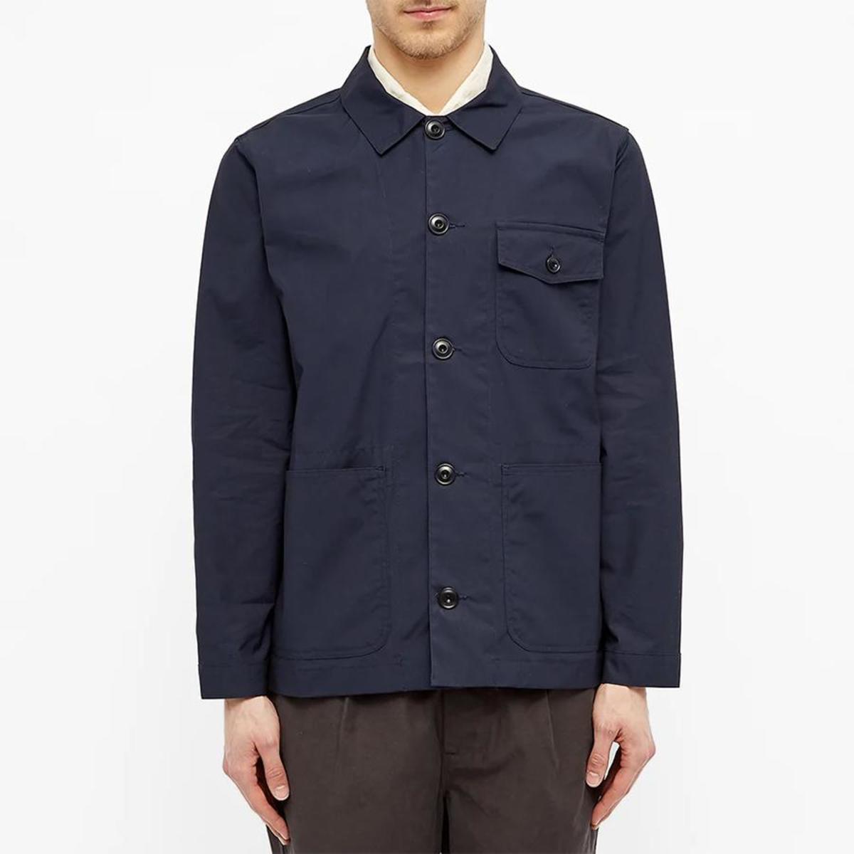 Albam Canvas Rail Jacket - Navy | Garmentory