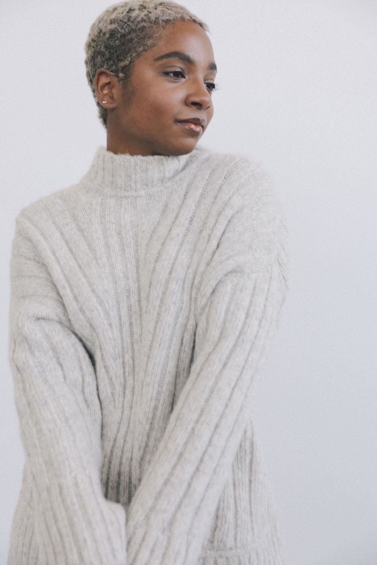 KORDAL STUDIO Tate Sweater - Fog Grey or Cream | Garmentory