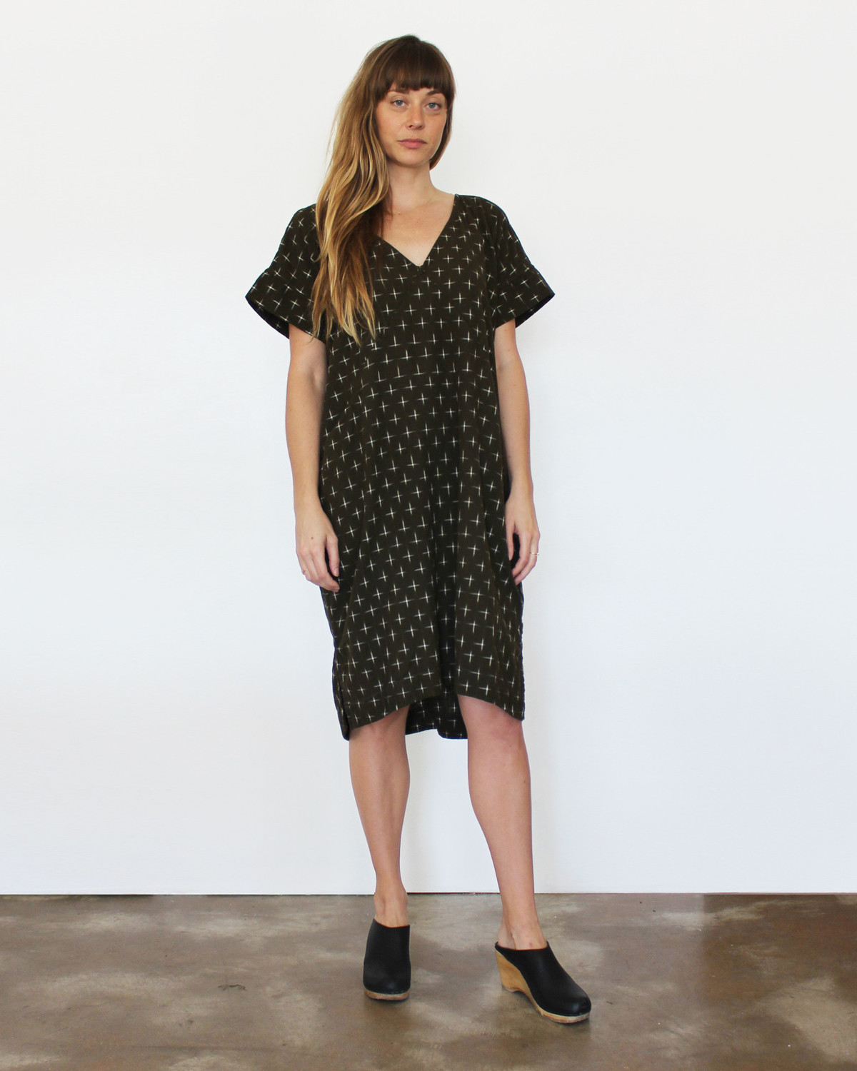 Esby Alice Tunic - Olive Ikat | Garmentory