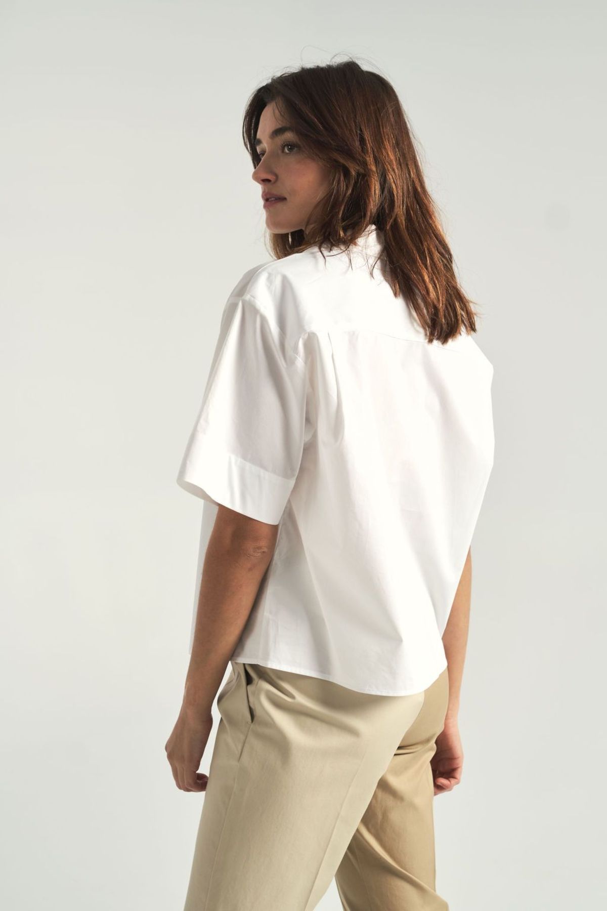 Maison Margiela Boxy Button Up Shirt - white | Garmentory