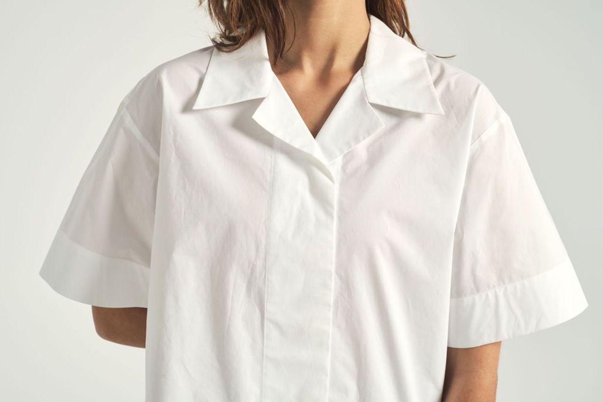 Maison Margiela Boxy Button Up Shirt - white | Garmentory