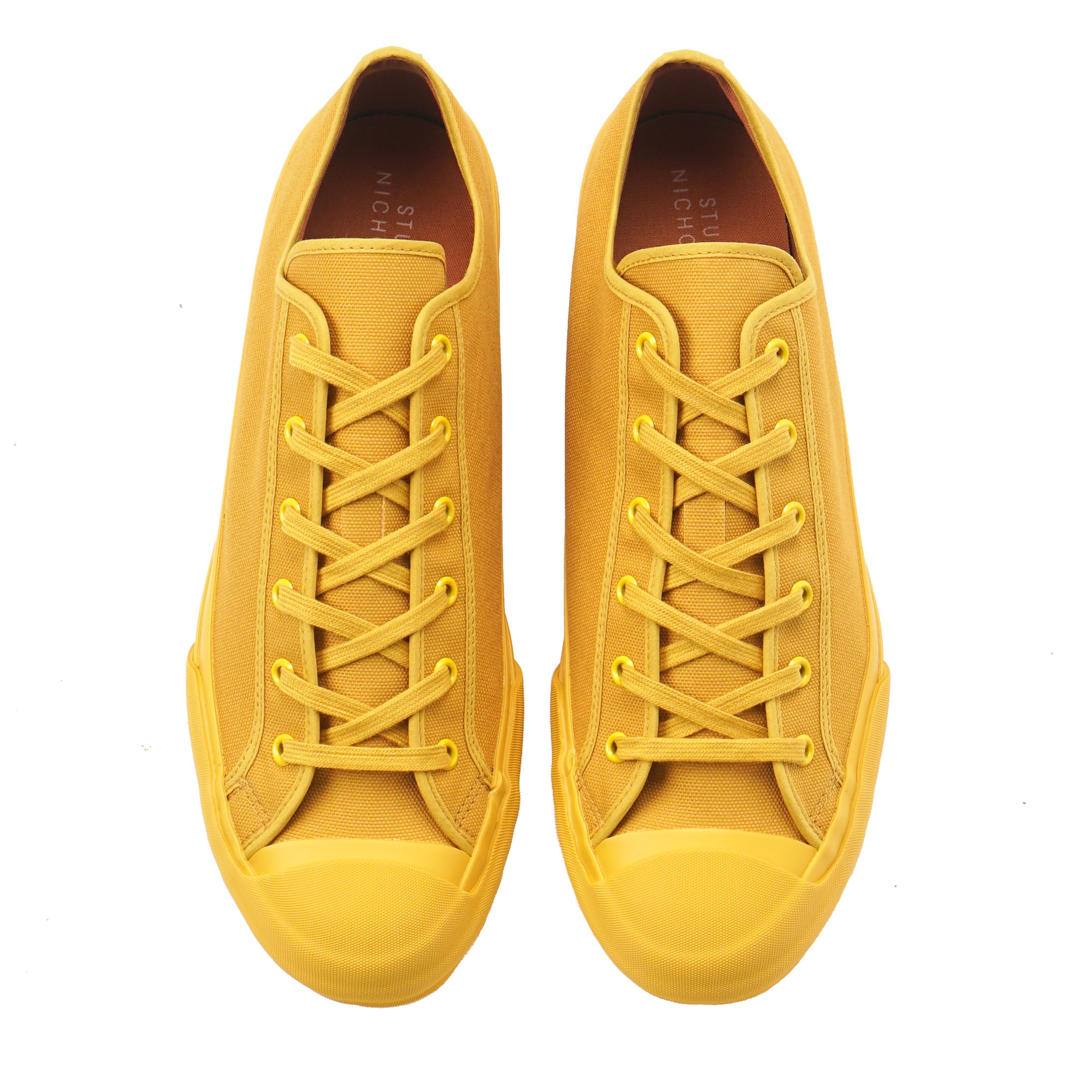 Studio Nicholson MERINO VULCANISED CANVAS SHOE - MUSTARD | Garmentory