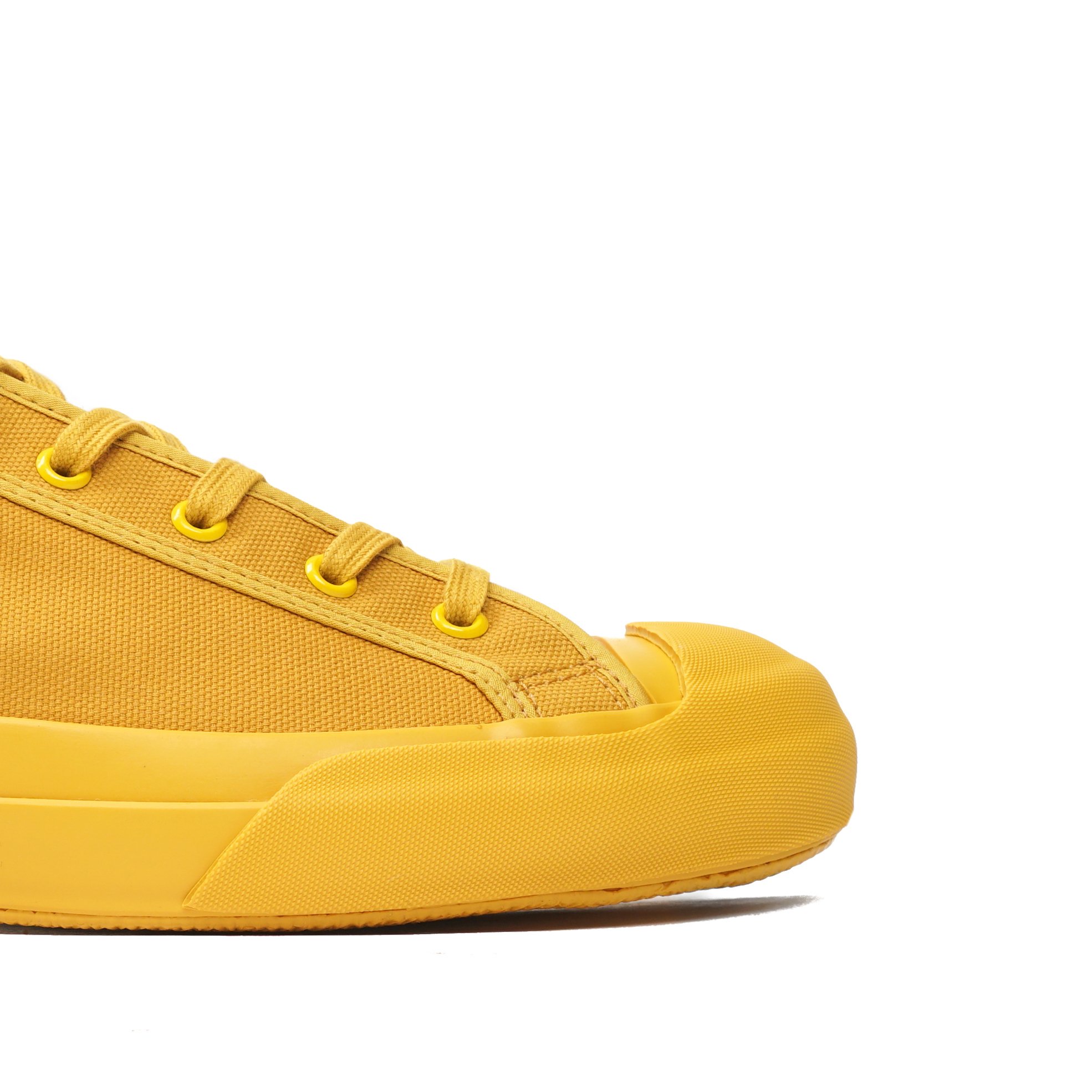 Studio Nicholson MERINO VULCANISED CANVAS SHOE - MUSTARD | Garmentory