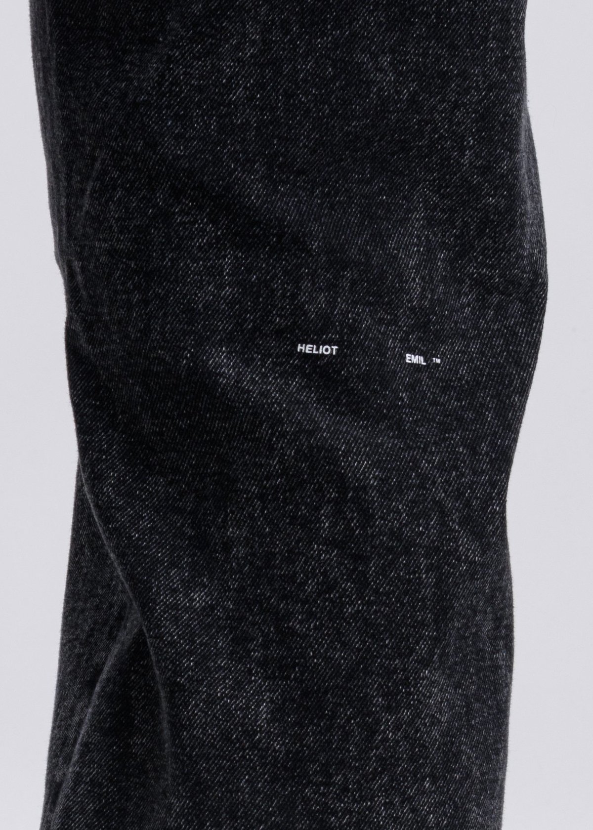 Heliot Emil Faces Reflective Jeans - Black | Garmentory